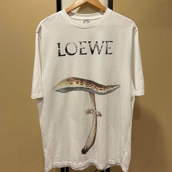 Loewe | Shirts | Loewe Mushroom White Tee | Poshmark